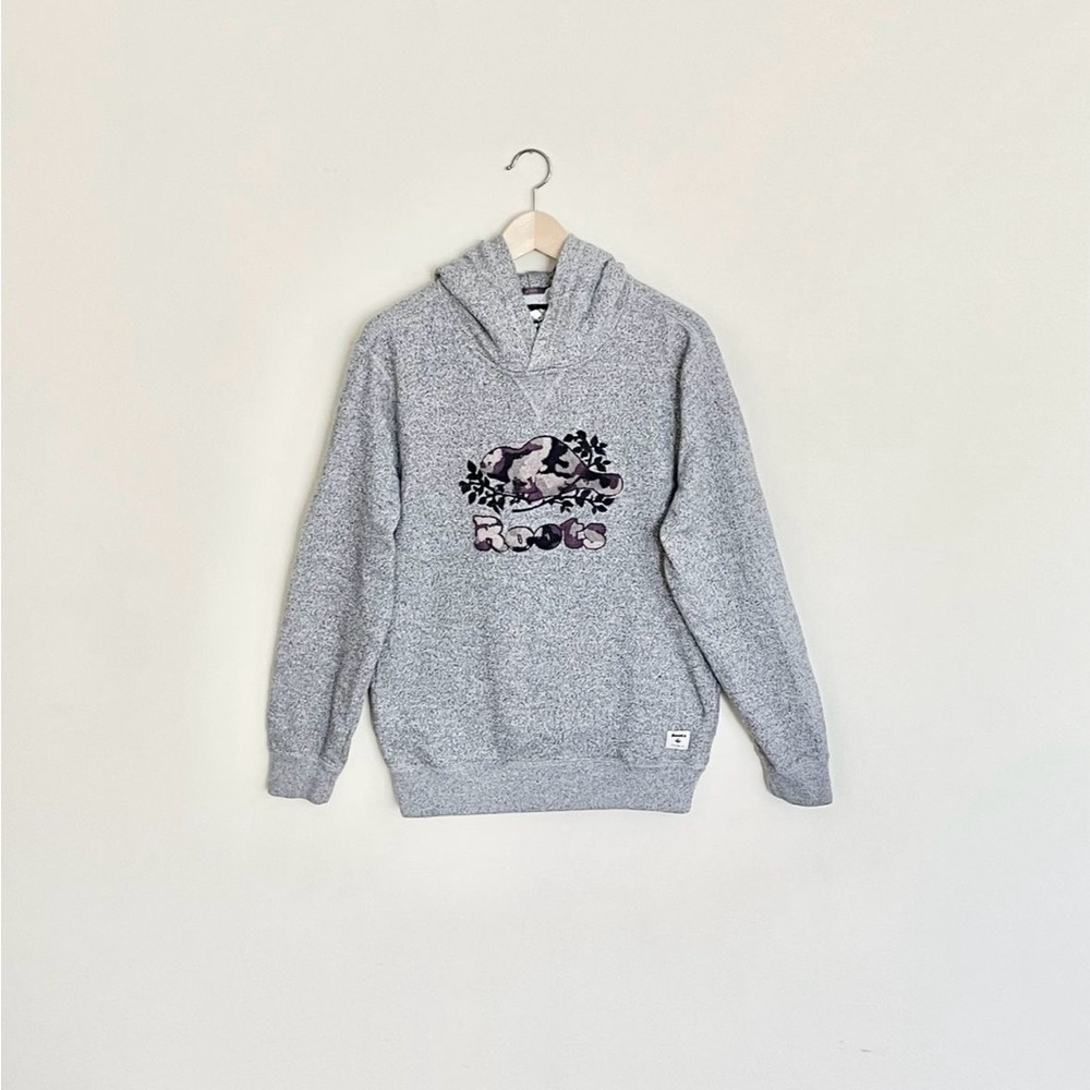 Roots Canada Camo Chenille Gray Hoodie Adult Size Lar… - Gem